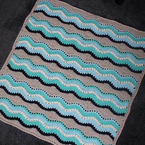 Ravelry: Textured Ripple Blanket pattern by Cathrine Johansson