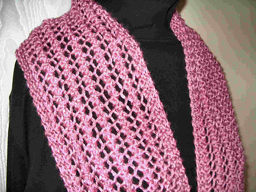 Ravelry: One row lace scarf or shawl pattern pattern by Debby Decker