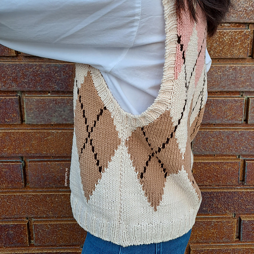 Ravelry: Argyle Dreams Vest pattern by Wan Cheng Phua
