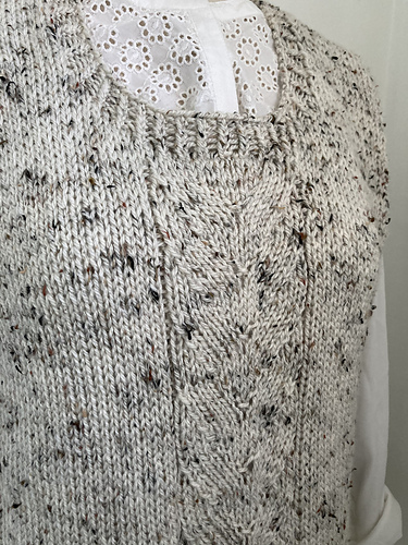 Ravelry: Aran Slipover Vest pattern by Sylvia Heidinger