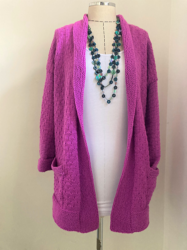 Ravelry: Wild Berry Longline Cardigan pattern by Sylvia Heidinger