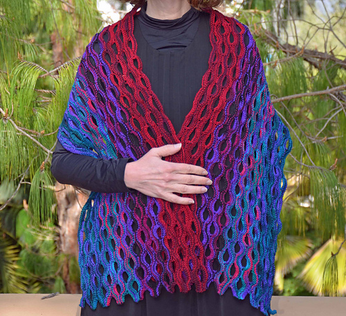 Ravelry: Holey Moley Wrap/Scarf Kit pattern by Patricia Wulff