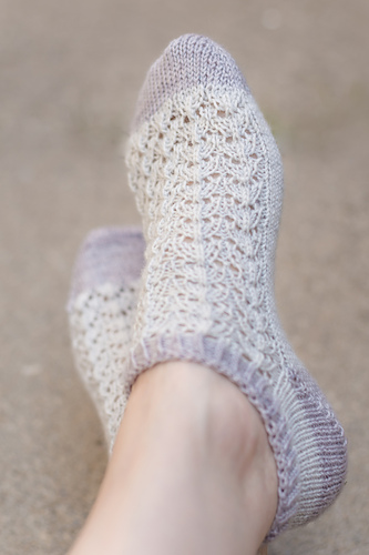 Ravelry: Vertical Lace Sock pattern by Kelene Kinnersly