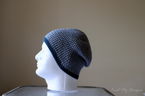 Ravelry: 2 Shades of Denim Beanie pattern by Apeksha Prasad