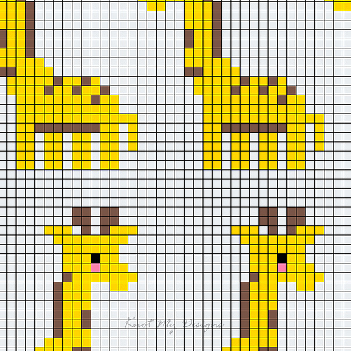 Ravelry: C2C Baby Giraffe Tower Throw Graph pattern by Apeksha Prasad