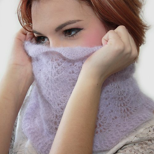 Ravelry: Feathers and Fans Cowl pattern by Kim Miller