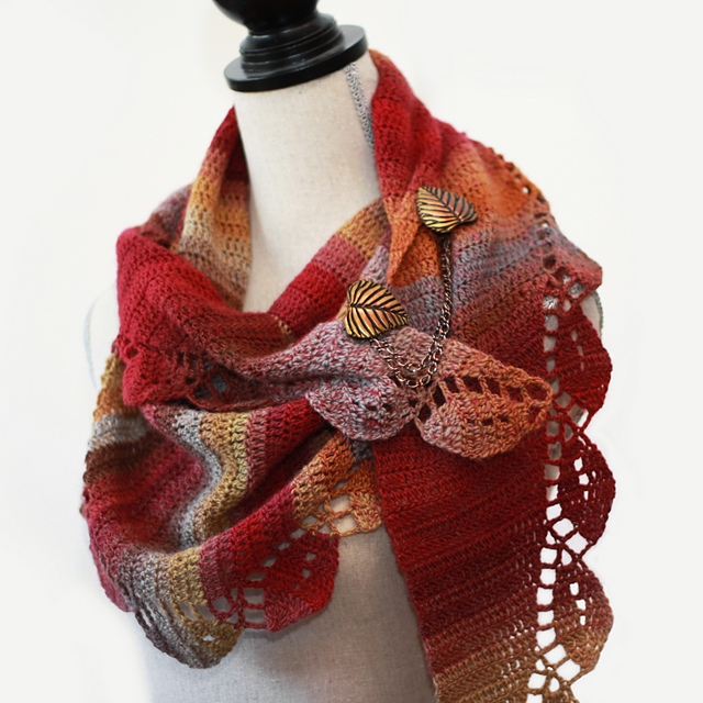 Ravelry: Autumn Leaves Shawl pattern by Kim Miller