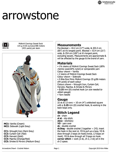 Ravelry: Arrowstone Shawl pattern by Kim Miller