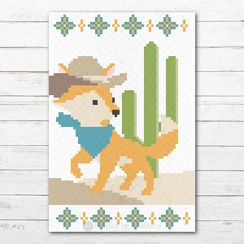 Ravelry: Southwestern Fox C2C Blanket pattern by Hailee Lynn