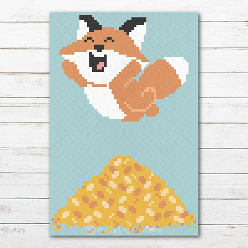 Ravelry: Fox Fall Leaves C2C Blanket pattern by Hailee Lynn
