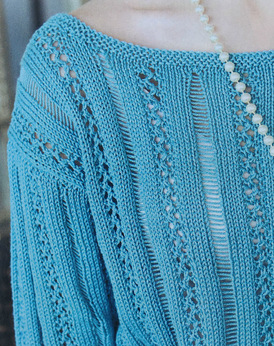 Ravelry: Ladder and Lace Jumper pattern by Pat Menchini