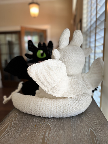 Ravelry: Toothless and Light Fury pattern by Brittany Casey