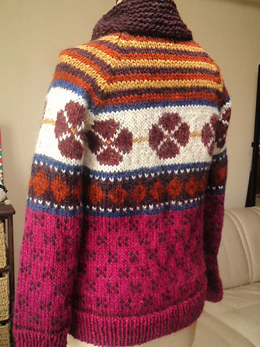 Ravelry: p.13 Ladies' Cowichan Jacket pattern by Mutsumi Harada（原田睦美）