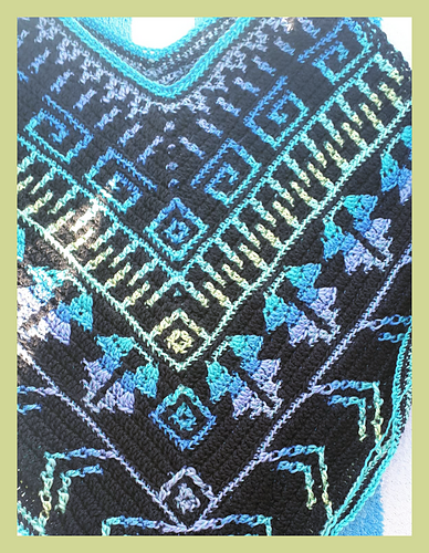 Ravelry: Mosaic native Poncho pattern by Susanne Toth