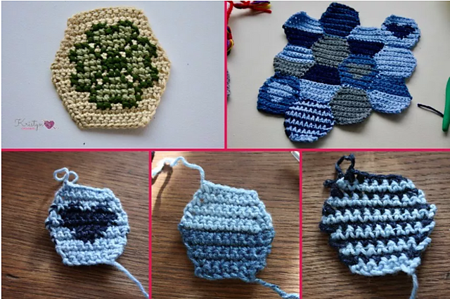 Ravelry: How to crochet a hexagon back and forth pattern by Kristyn ...
