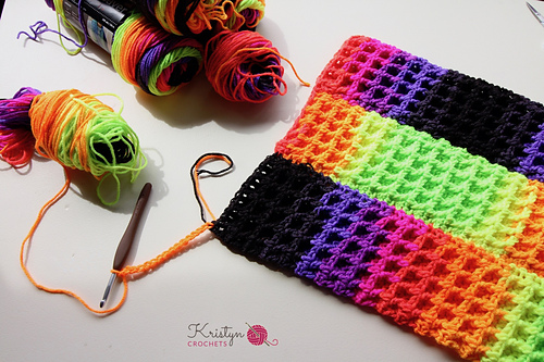 Ravelry: Waffle Stripes Rug pattern by Kristyn Hertrich