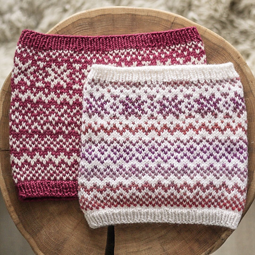 The collection of colorwork cowls I knit while waiting for labor to ...