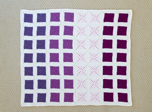 Ravelry: Modern Colorblock Granny Square Baby Blanket pattern by Live ...