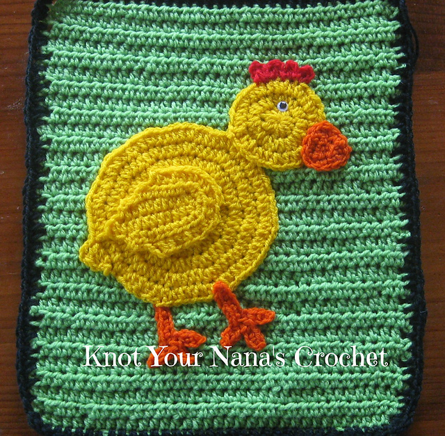 Ravelry: Chicken Applique pattern by Teri Heathcote
