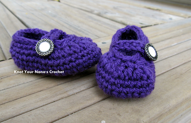 Ravelry: crochet booties with strap pattern by Teri Heathcote