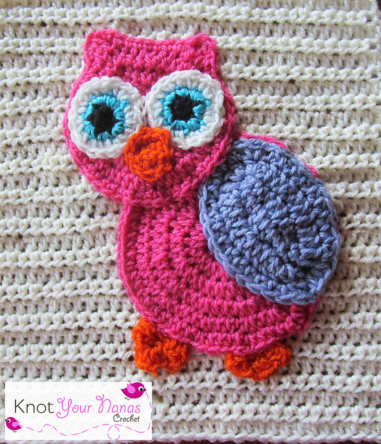 Ravelry: Owl Applique pattern by Teri Heathcote