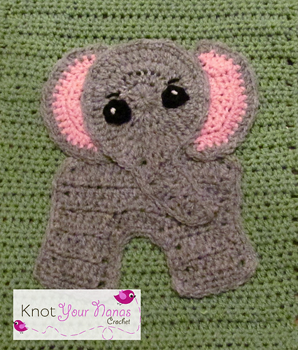 Ravelry: Elephant Applique pattern by Teri Heathcote