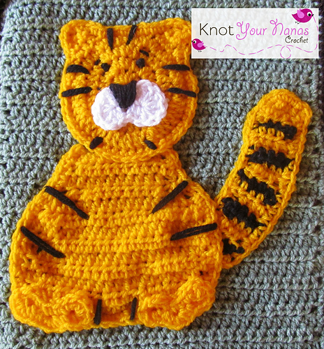 Ravelry: Tiger Applique pattern by Teri Heathcote