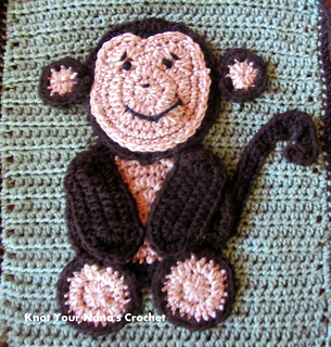 Ravelry: Monkey Applique pattern by Teri Heathcote