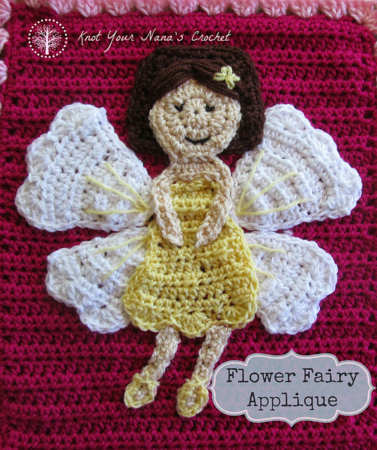 Ravelry: Flower Fairy Applique pattern by Teri Heathcote