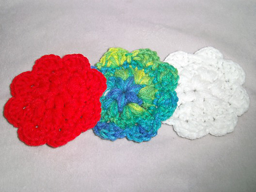 Ravelry: Puffy Flower Tawashi pattern by Rachel Rigdon