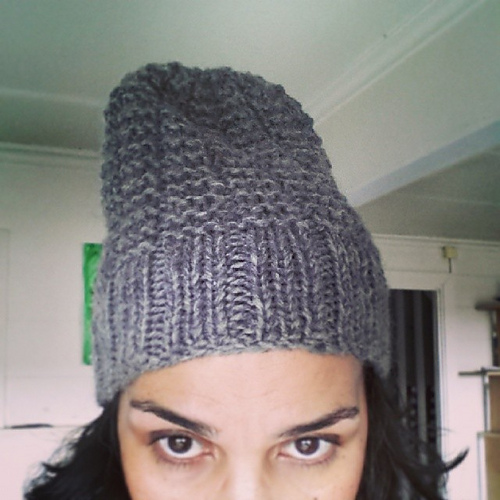 Ravelry: Garter Broken Rib hat pattern by Karen Karn