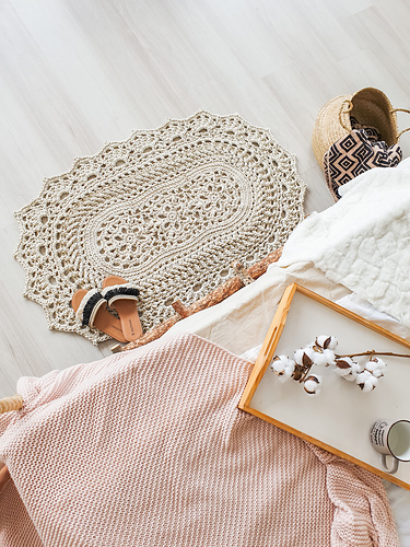 Ravelry: Rug Lace Flora pattern by Tatiana Ryazanova