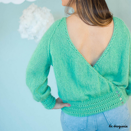 Ravelry: Cache-coeur Femme Cumulus pattern by La Droguerie
