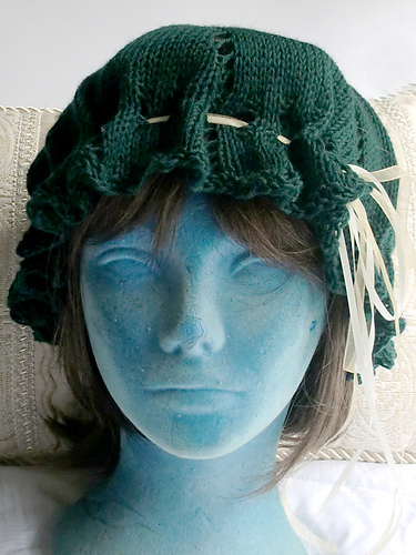 Ravelry: Abigail Ruffled Nightcap pattern by Caroline Steinford