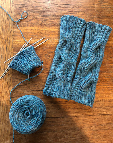 Ravelry: Swirling Cable Gauntlets pattern by Lady Violette de Courcy