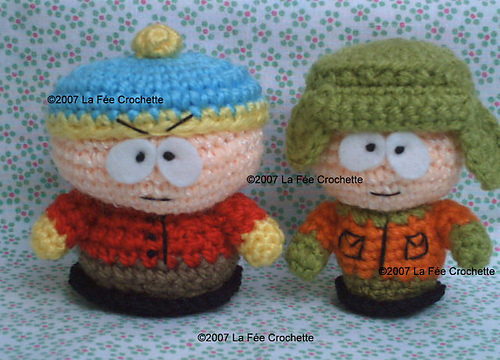 Ravelry: Amigurumi Stan, Kyle, Cartman and Kenny dolls South Park ...