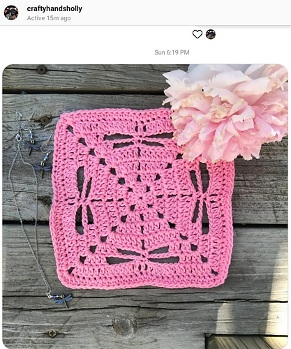 Ravelry: Three Tail Dragonfly Square pattern by Lisa's Pine Notes