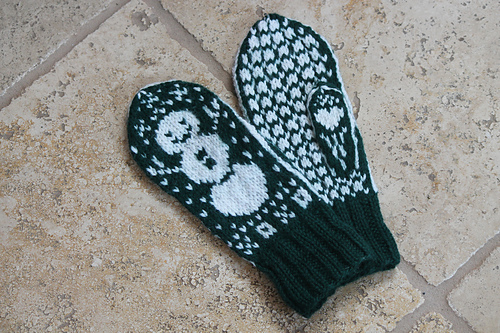 Ravelry: Snowman Mittens pattern by Snowy Woods Knits