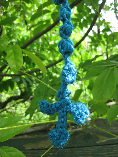 Ravelry: Cross Yarn Rosary or Chaplet pattern by Maria Merlino
