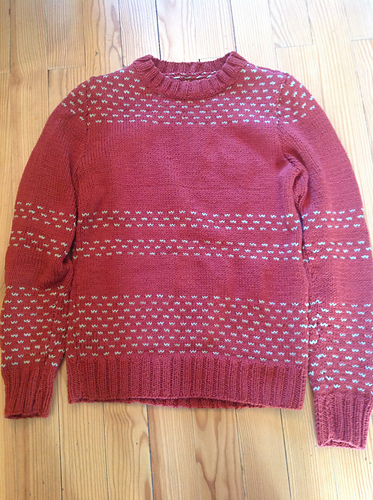 Ravelry: Home Style Round Neck Jacquard Sweater pattern by Bergère de ...