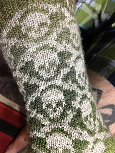 Ravelry: Jolly Skull Socks pattern by Chelsea Lee-Keenan