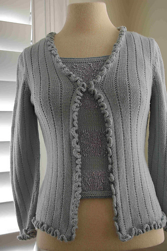 Ravelry: #01 Ruffled Edge Cardigan pattern by Debbie Bliss