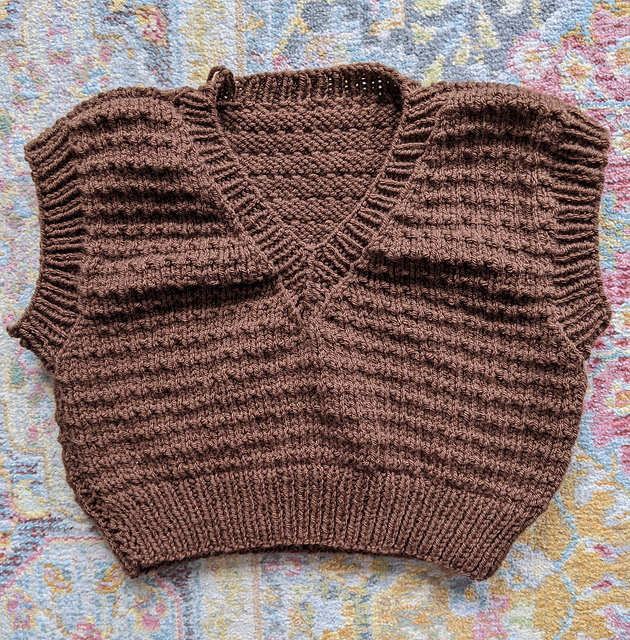 Ravelry: Chocolate Waffle Vest pattern by Lana Valentine