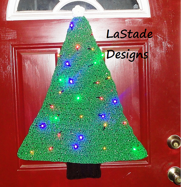 Ravelry: Christmas Tree Door Decoration with LED Lights pattern by Lori ...