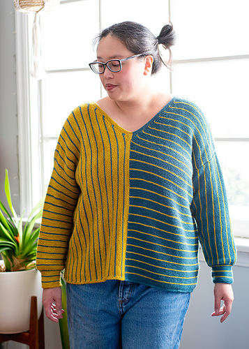 Ravelry: Perpendicular Pullover pattern by Laura Chau
