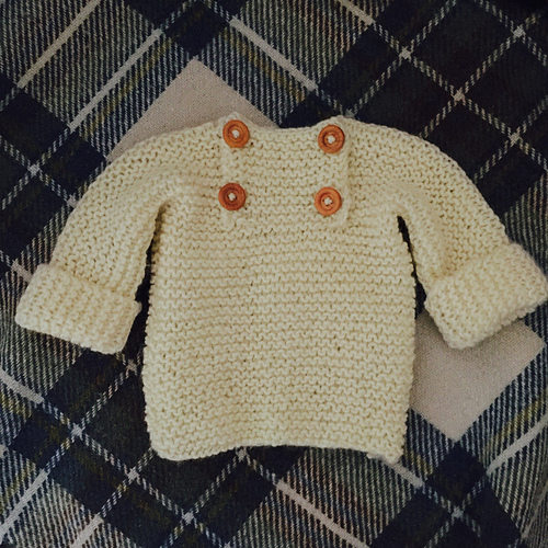 Ravelry: Natural Baby Pullover pattern by Marta Porcel
