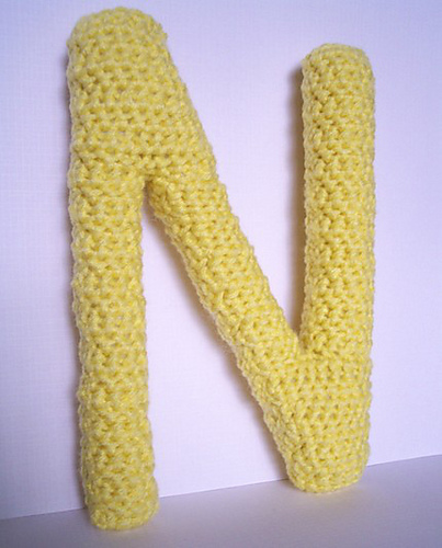 Ravelry: Capital N Alphabet Letter Pattern pattern by Lauraslefthook