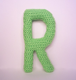Ravelry: Capital R Alphabet Letter Pattern pattern by Lauraslefthook