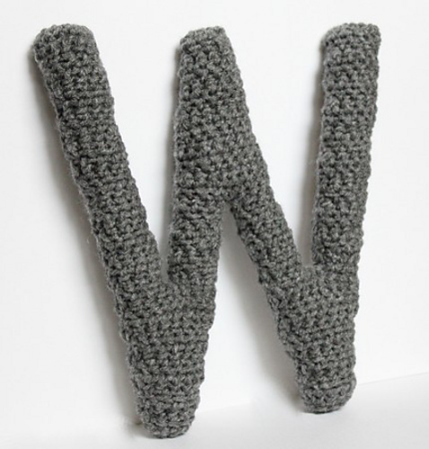 Ravelry: Capital W Alphabet Letter Pattern pattern by Lauraslefthook