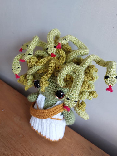 Ravelry: Medium Weebee Doll - Medusa the Gorgon pattern by Laura Tegg